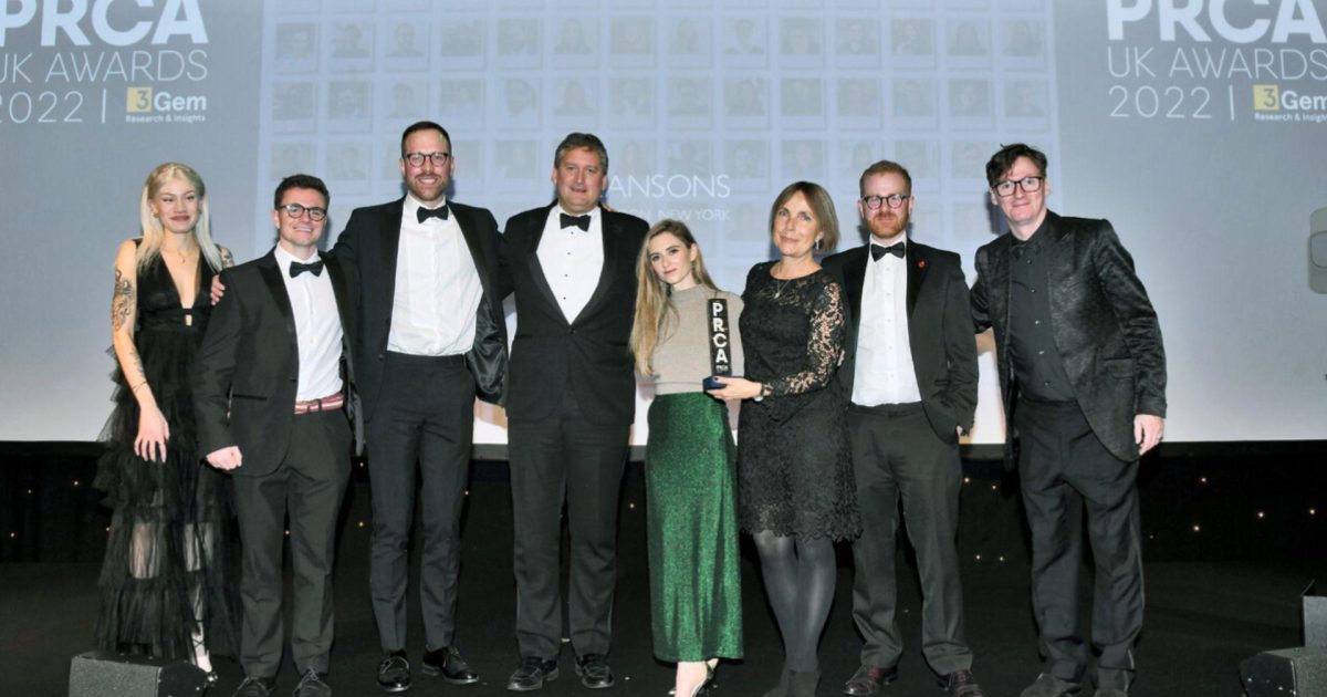 Lansons | Lansons win PRCA Sustainability Award 2022